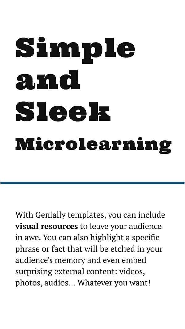 Modèles de contenu interactif gratuit | Genially